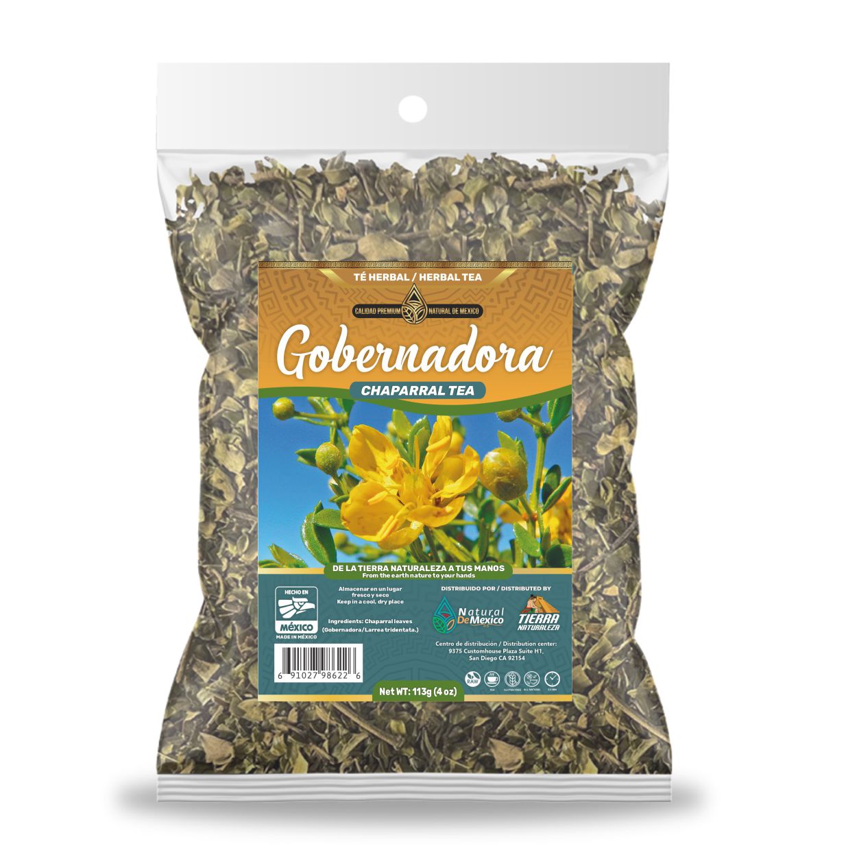 Gobernadora Té Herbal 113g - 4 oz / Chaparral Herbal Tea 113g - 4 oz ...