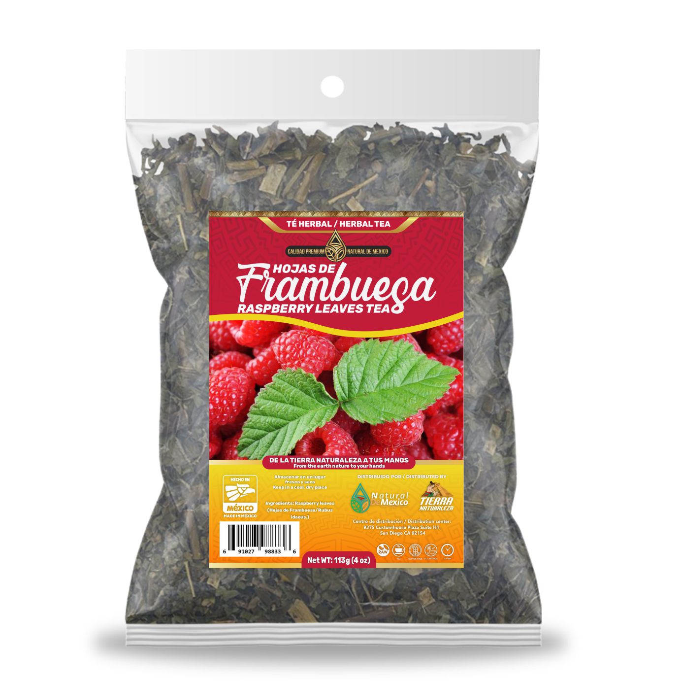 Hojas de Frambuesa Té Herbal 113g - 4 oz / Raspberry Leaves Herbal Tea ...